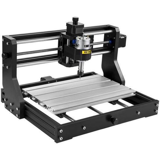 VEVOR Machine à graver 2500 mW CNC 3018 Pro 300 x 180 x 45 mm 3 axes ...