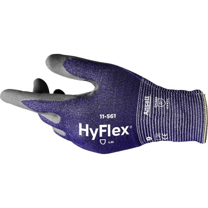 Ansell 11561R070-1P Nylon, HPPE, Basalte, Spandex®, Polyester Gants de travail Taille: 7 EN 388: ...