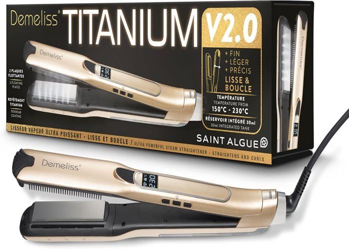 Lisseur Vapeur Titanium V2.0 - Plaques Flottantes Fines, Légères Et ...