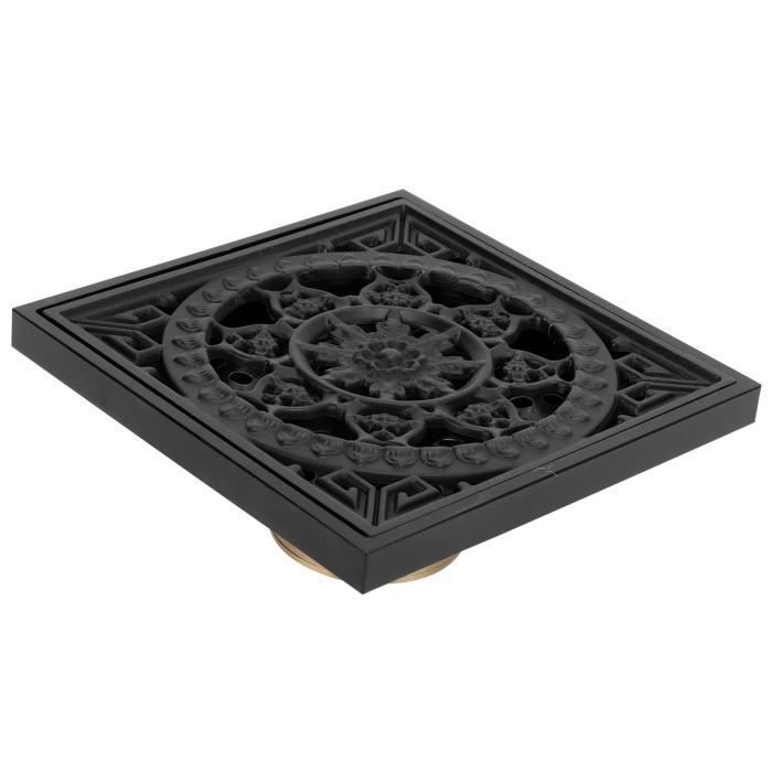 Bathroom Floor Drain Thickened Main Panel Black Shower Drain For ...