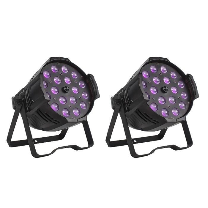 LED Zoom Par Light, 18x18W RGBWA UV, 12 Canaux de Contrôle DMX, 324W de ...