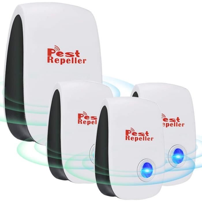 Fande Répulsif Anti-Moustique À Ultrasons, 4Pcsrépulsif Électronique ...