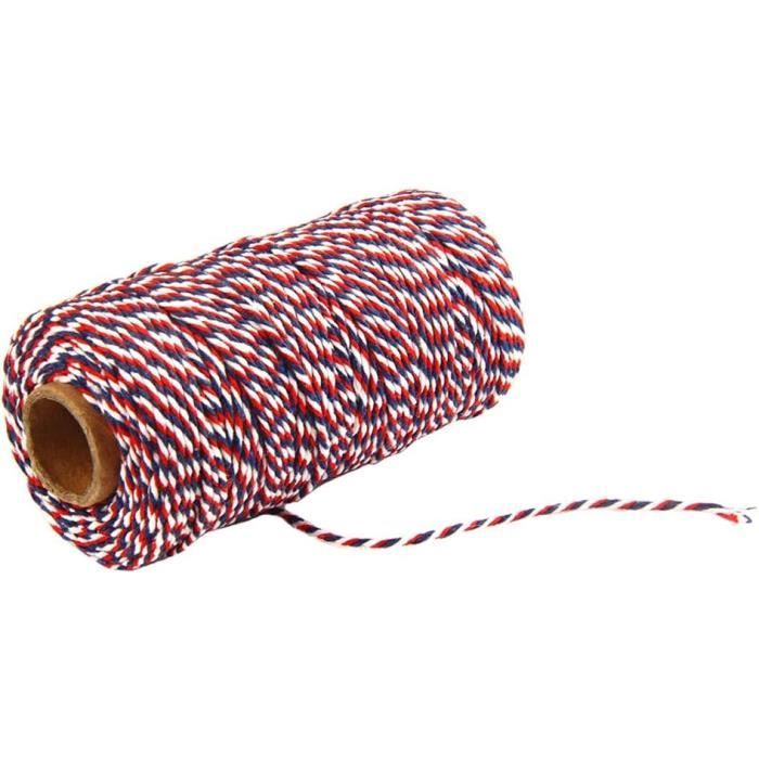 Corde En Coton 2 Mm,100 M Naturel Colorée Ficelle De Macramé Ficelle D ...