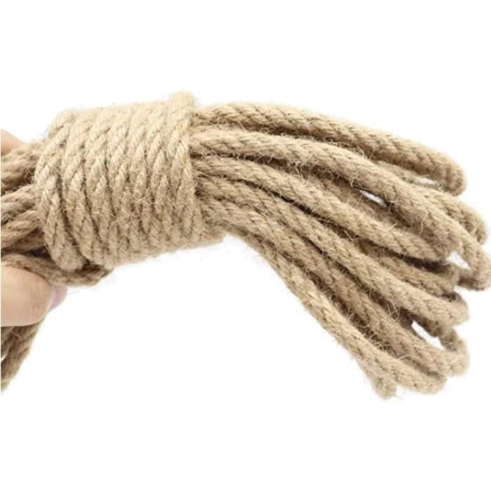 Naturel Corde En Chanvre, 14-16-18-20 Mm D'Épaisseur Ficelle En Jute ...