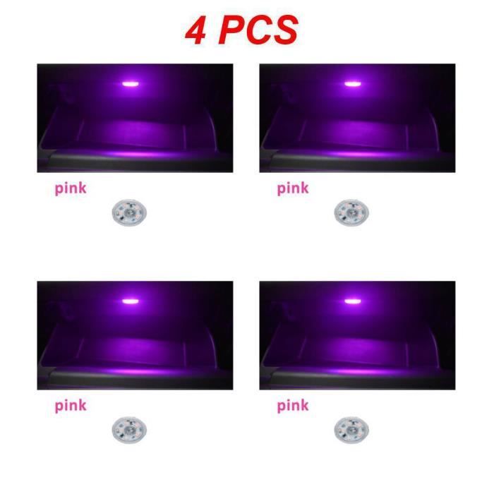 Style C 4 pièces - Lumières de voiture rechargeables, Lumière ambiante ...