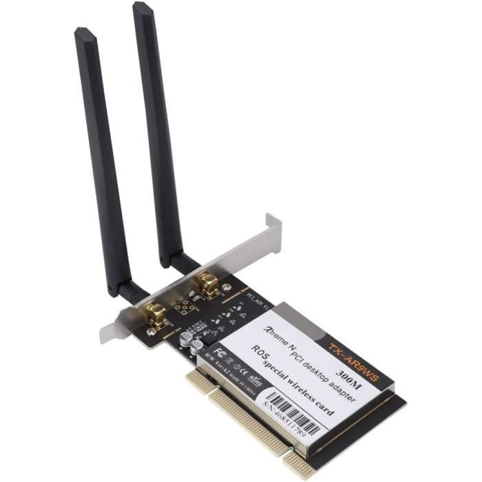 Carte Réseau sans Fil, Carte Réseau Double Bande AR9220 300M 2,4 - 5GHz ...