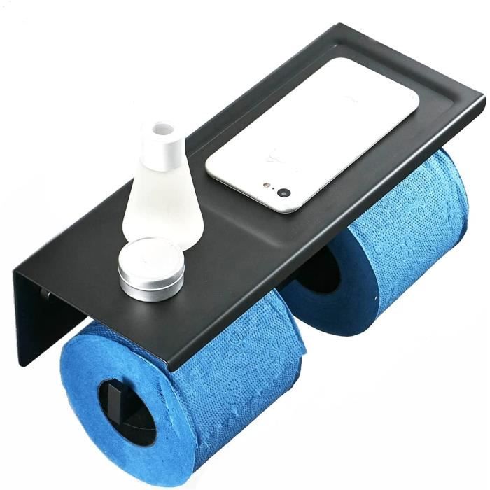 LIWI-Porte Papier Toilette pour Fixer au Mur,Noir pour Téléphone Mobile ...