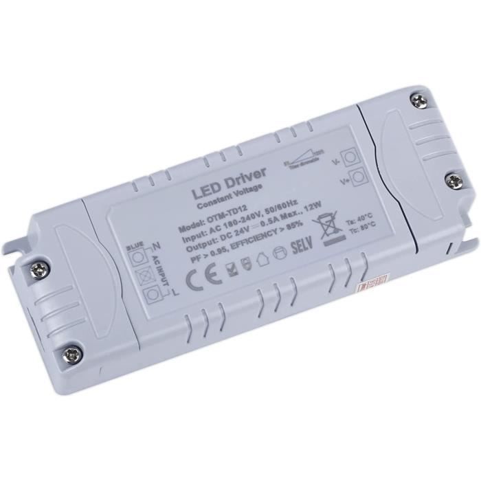 Transformateur Ip44 24V 0.5A 12W Gradation Triac Pilote, Mini ...