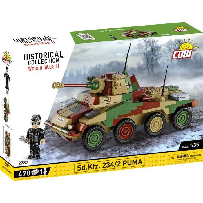 Maquette - COBI - 2287 - SD.KFZ. 234/2 PUMA - Plastique - A monter soi ...