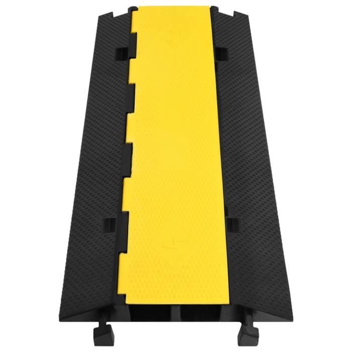 Rampe de protection de câble avec 2 canaux 100 cm Caoutchouc ...