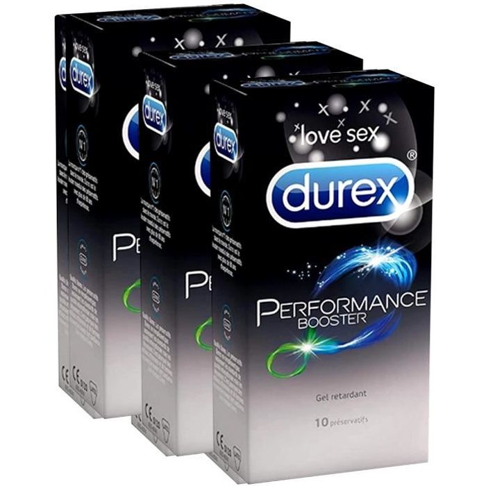 Durex Préservatifs Performance Booster - Préservatifs avec Effet ...