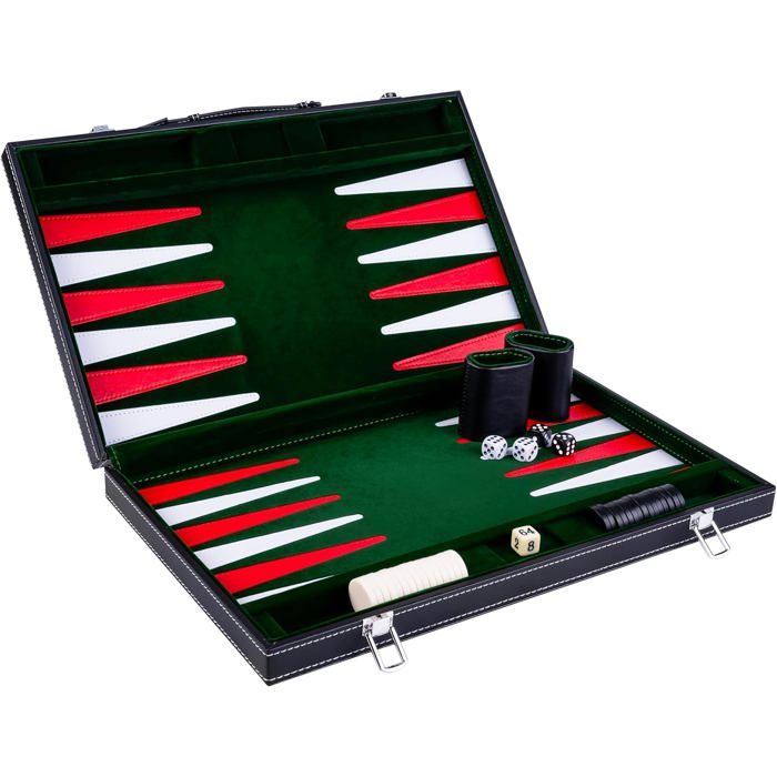 Engelhart- 250518- Backgammon surpiqué 18 pouces - vert rouge blanc - Cdiscount Jeux - Jouets
