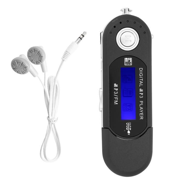 Lecteur MP3 portable USB avec écran LCD Radio FM Enregistreur vocal TF ...
