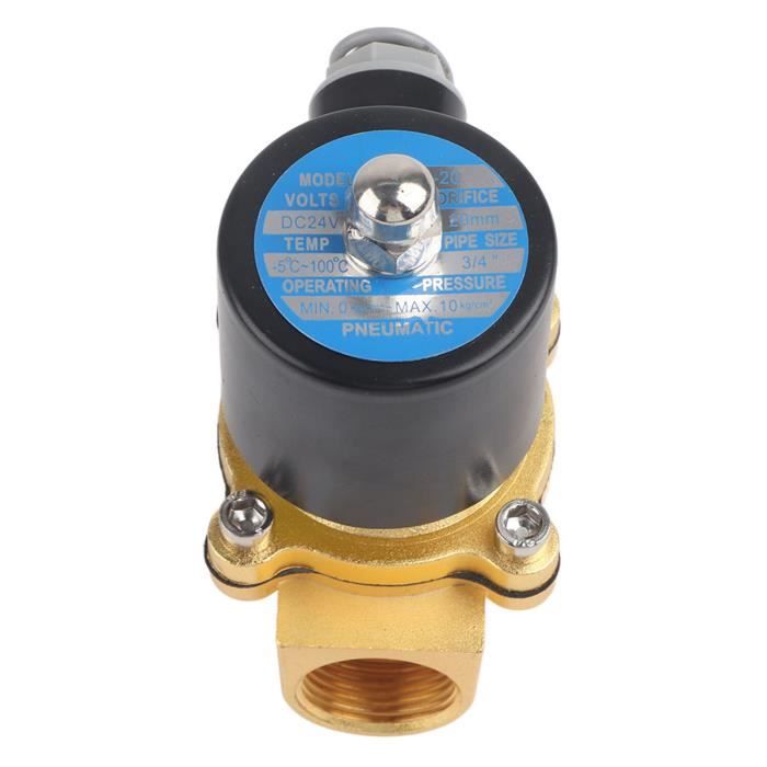 YIC Électrovanne Électrique Lectrovanne 24V, Robinet D'Eau Lectrique Dc24V 3/4' Vanne ...