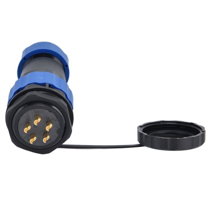 LAN Prise aviation Prise de courant aviation IP68 tanche SP28 Connecteur d'alimentation mle et ...