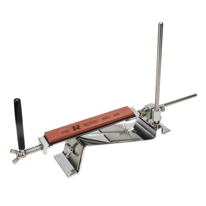 SALALIS Affûteur de couteaux d'angle Aiguiseur Affûteur à Angle Fixe avec 4 Pierres à Aiguiser ...