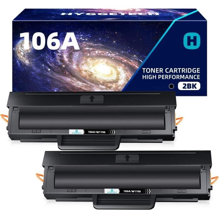Toner 106A W1106A Compatible Avec Hp W1106A 106A 2Bk Pour Hp 107W Toner Laser 107A 107R 135A ...