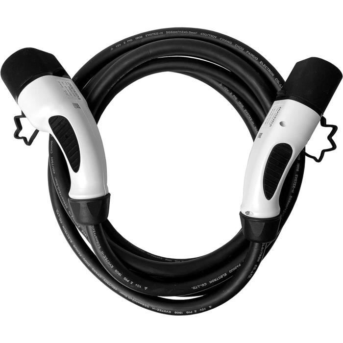 Câble De Charge Type 2 - Type 2 (Mennekes) | 32 A | 3 Phases | 22 Kw ...