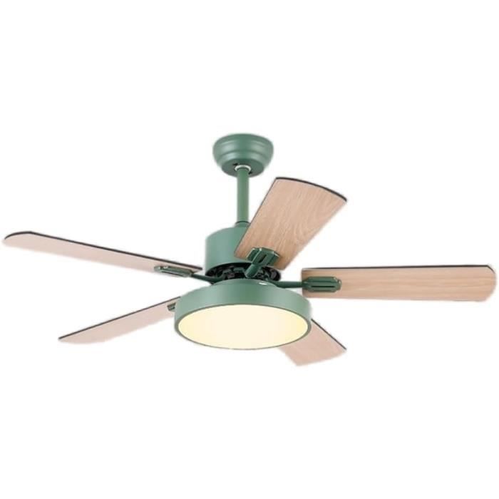Ventilateur De Plafond Moderne Avec Éclairage Rotation Réversible 5 ...