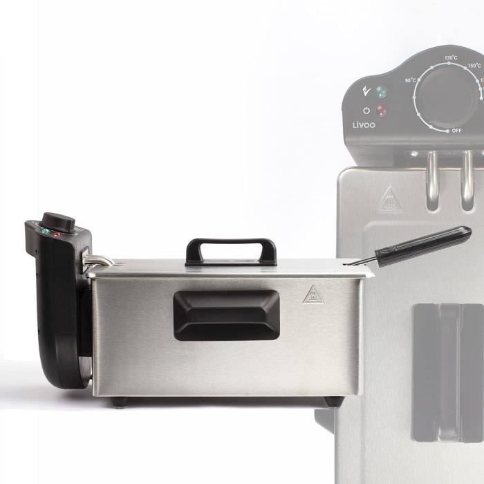 Friteuse Avec Huile 2000 W Friteuse 3 Litres Filtre Anti-Odeurs En ...