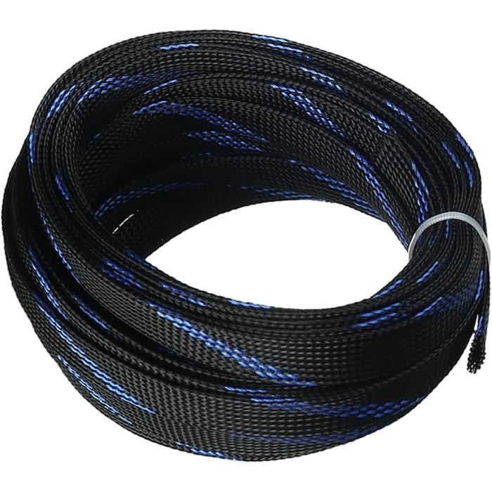 Manchon de Cable Gaine 10M Souple, Gaine Cable Tressée Extensible ...
