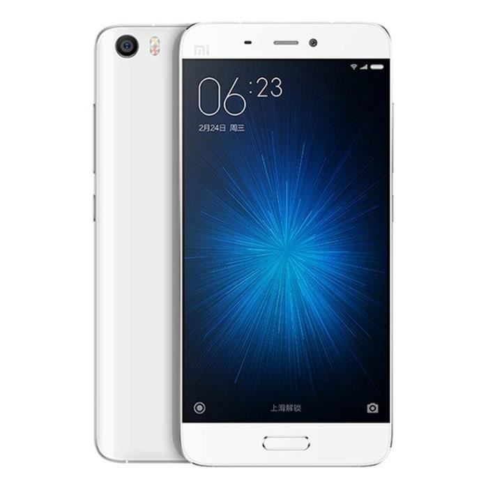 XIAOMI Mi 5 Prime 128Go 4Go RAM 4G LTE Dual SIM Smartphone blanc ...