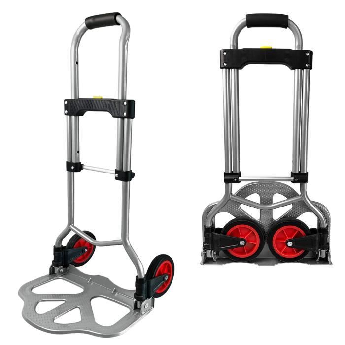 XMTECH Diable pliable - Chariot de transport Charge maximale 80 kg ...