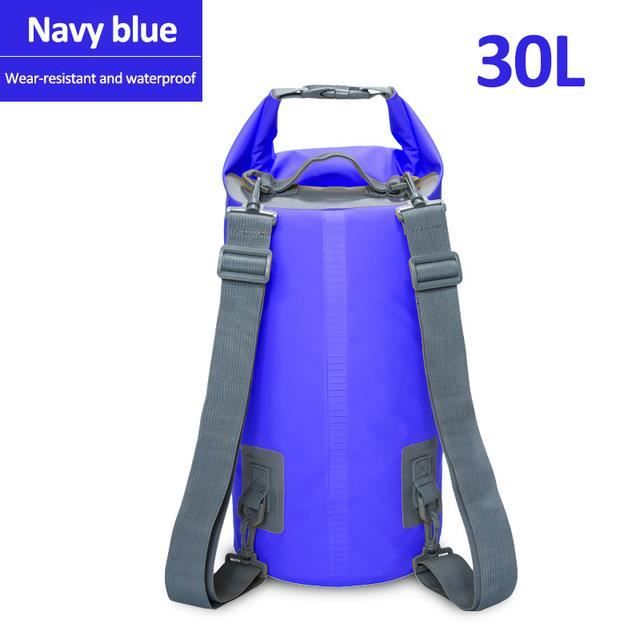 Sports bag,30L Deep Blue--5l-15-30l Extérieur Pvc Étanche Sac À Dos Eau ...