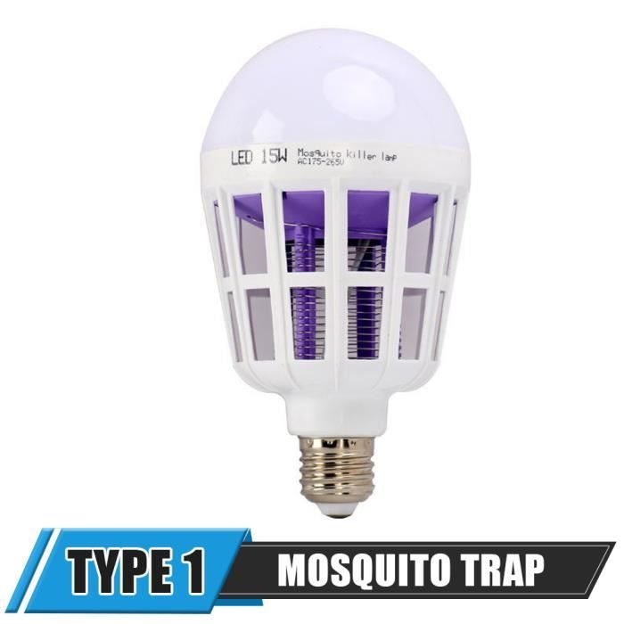 Mosquito Killer Lamp Ampoule LED Anti-Moustiques 2 en 1 Piège à ...