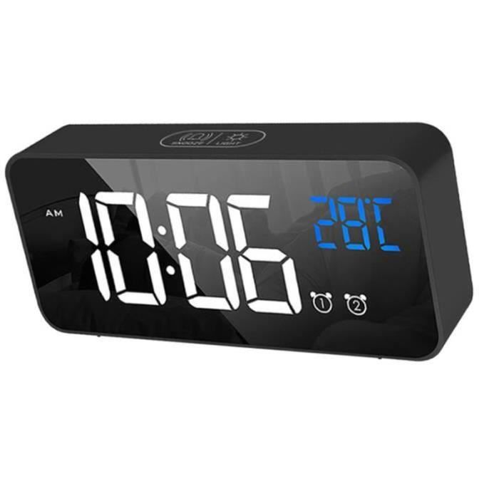 REVEIL A REMONTER - REVEIL SANS RADIO Réveil Musical à DEL Horloge De ...