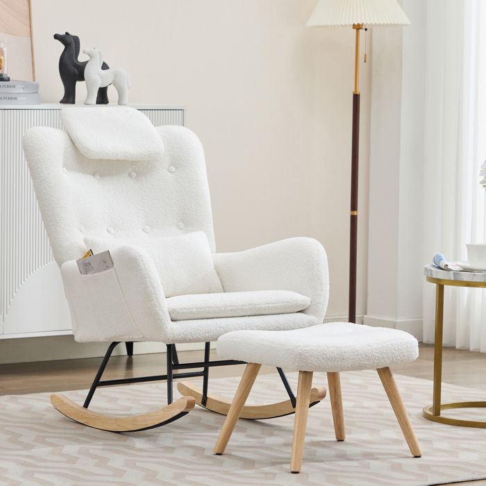 Design moderne: Rocking chair, Rocking chair avec tabouret, lounge ...