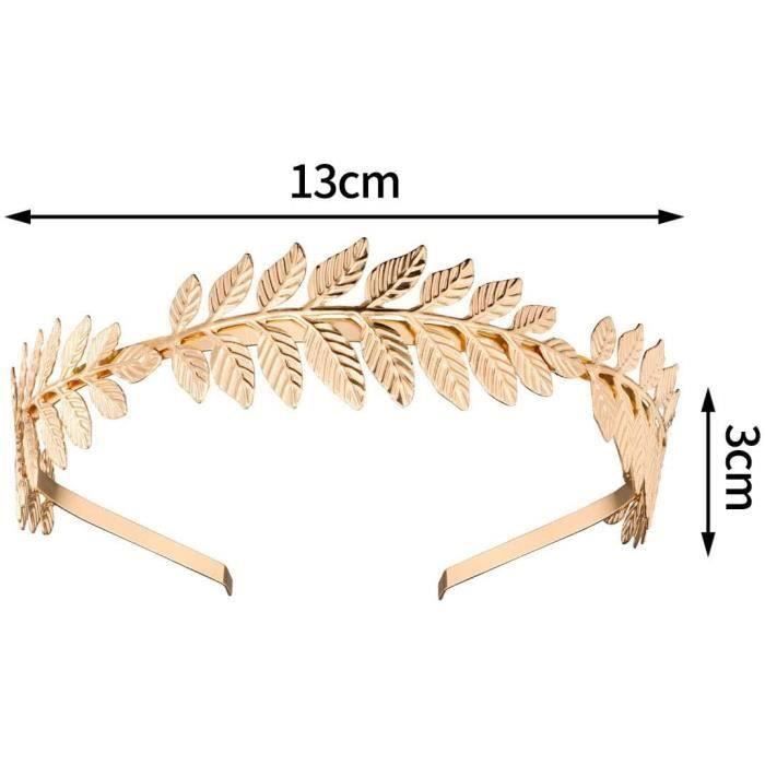 Couronne de Mariage - HAOPYOU - Modèle Doré - Alliage Durable - Léger ...