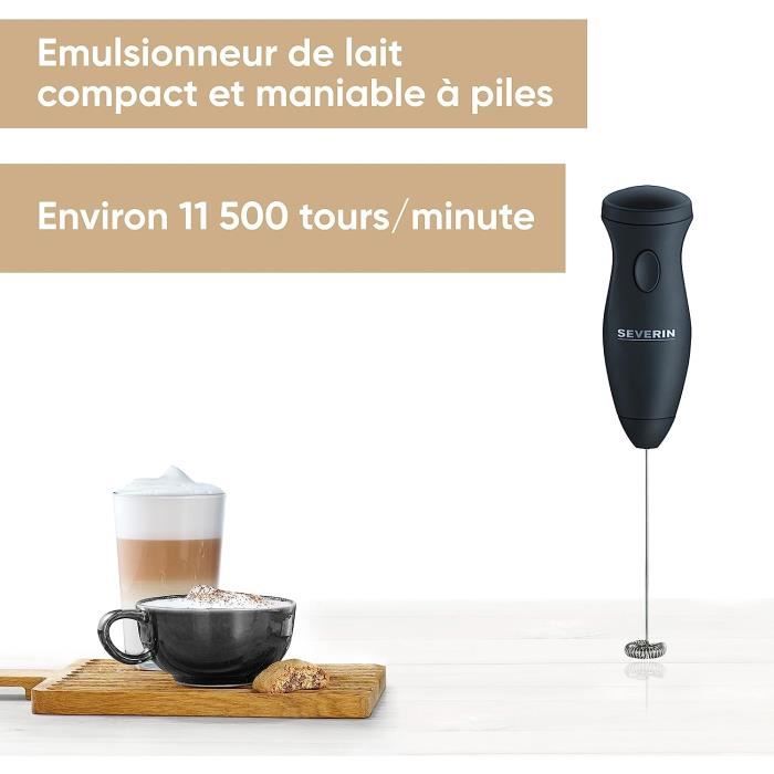 SEVERIN Mousseur à lait avec fouet inox, Emulsionneur de lait compact ...