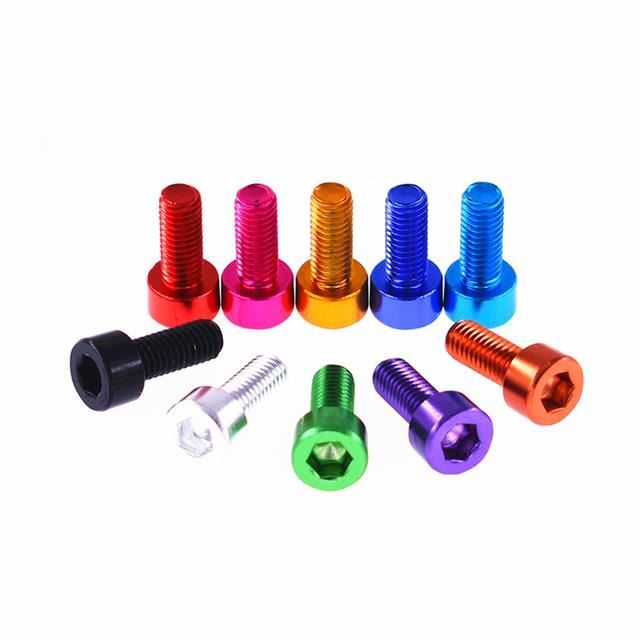 VIS,M4x10-Light Blue--Vis allen M3 M4 M5 M6 en alliage'aluminium coloré ...