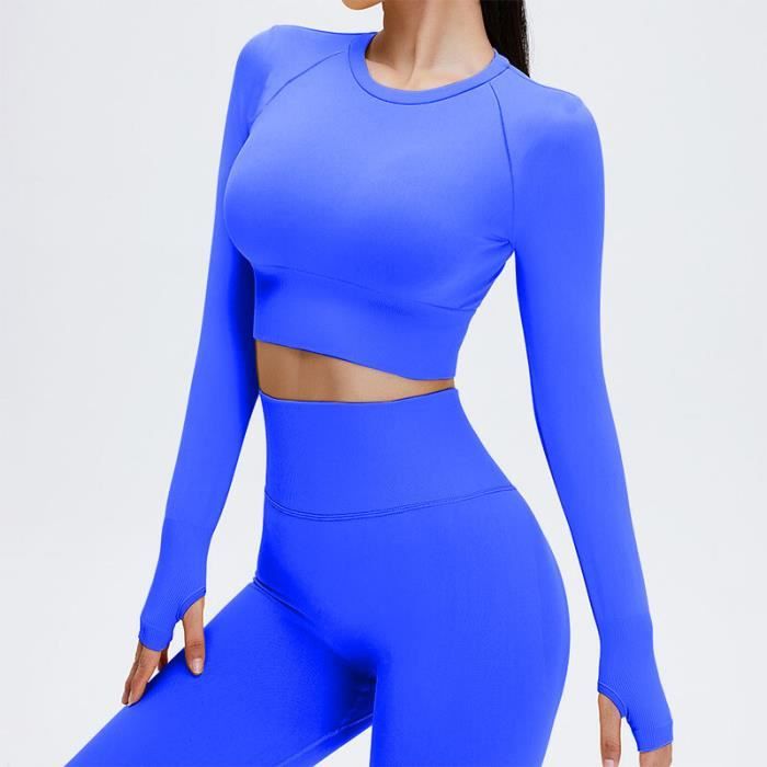 Ensemble de vêtements,Ensembles de survêtement moulants pour femmes ...