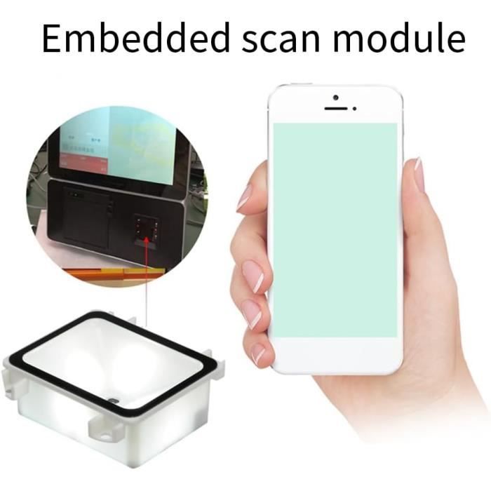 Scanner de Codes-Barres 2D Intégré Lecteur de Codes-Barres USB QR RS232 ...