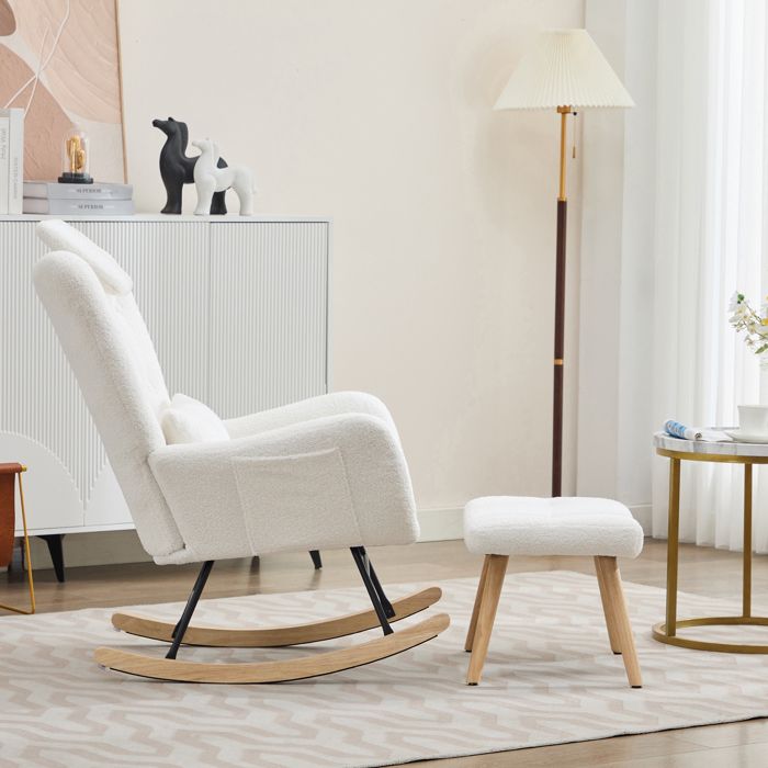 Design moderne: Rocking chair, Rocking chair avec tabouret, lounge ...