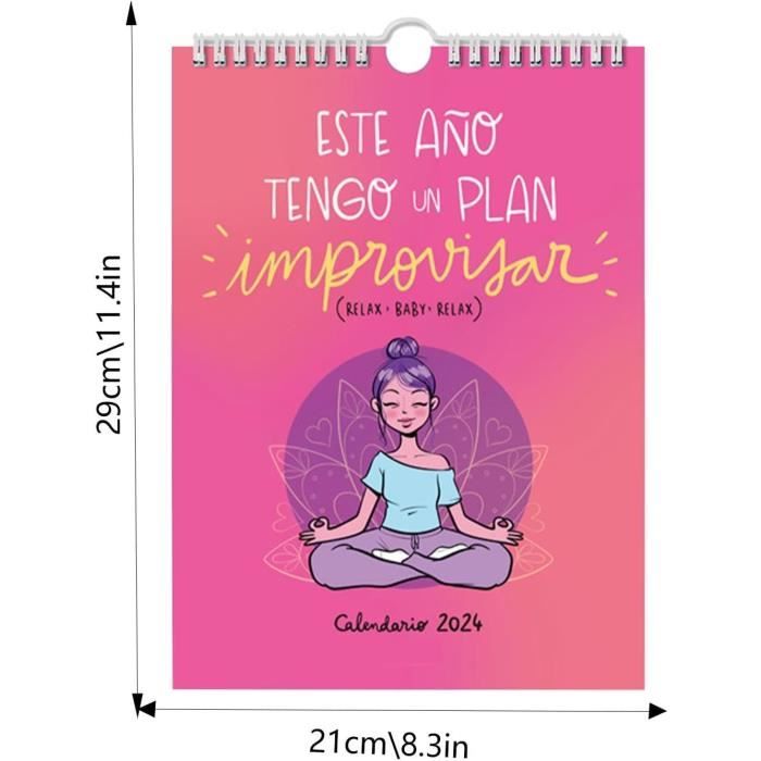 Calendrier 2024 12 Mois - Calendrier Mensuel Planification Murale ...