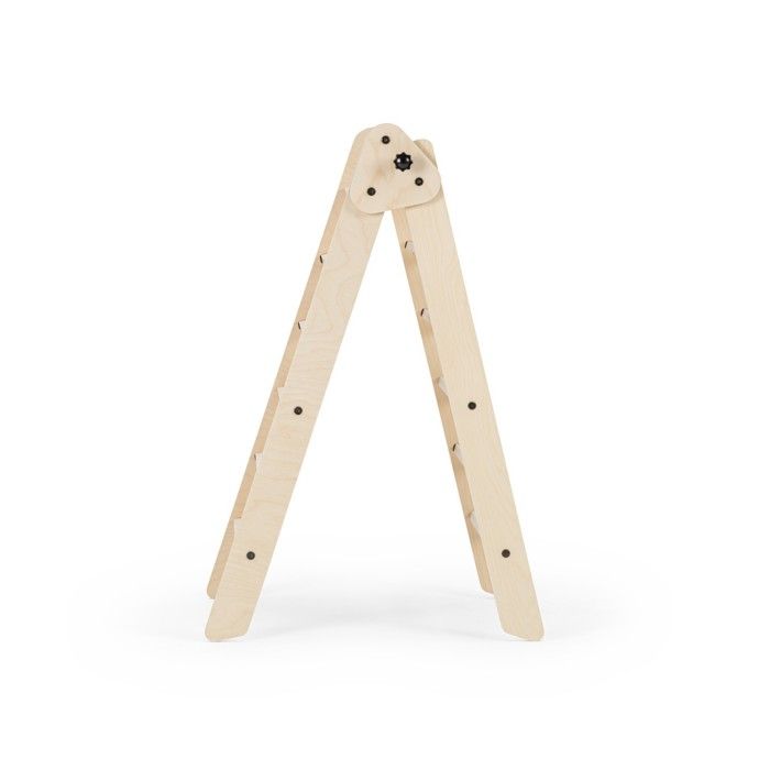 Pikko set triangle pliable pikler + toboggan/escalade - Naturel ...