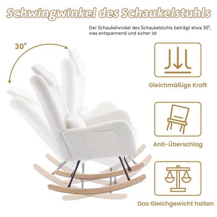 Design moderne: Rocking chair, Rocking chair avec tabouret, lounge ...