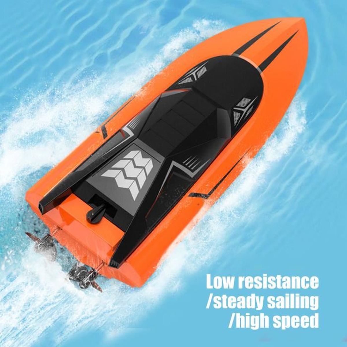 HUH® Mini 2.4G Rechargeable Télécommande Speedboat Jouet Étanche pour ...