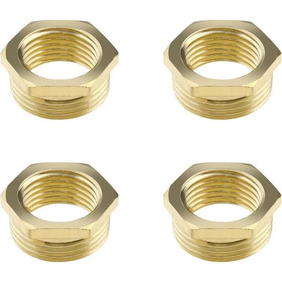 4Pcs Bush Réducteur Connecteur 3-4 Pouces Mâle Vers 1-2 Pouces Femelle Filetage Raccord De Tuyau ...