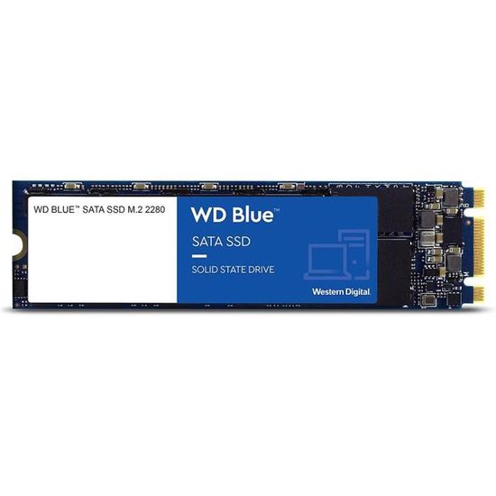 WDS250G2B0B WD Blue 3D NAND Internal SSD M.2 SATA, 250 GB - Black[327 ...