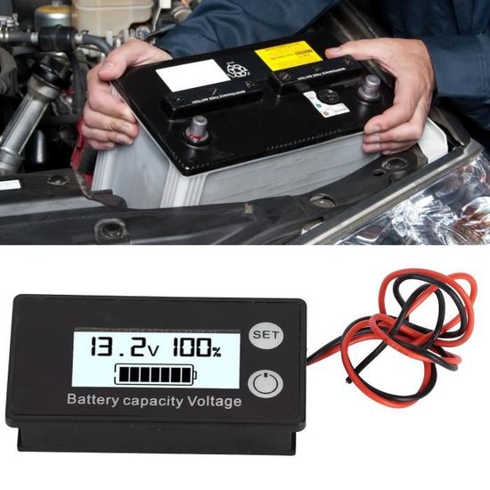 Testeur de tension CC JX-6133 LCD DC Voltage Meter Testeur de capacité ...