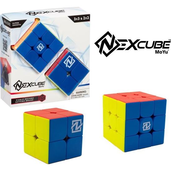Puzzle Cube Nexcube 3x3 + 2x2 Classic - MoYu - Multicolore - Extérieur ...