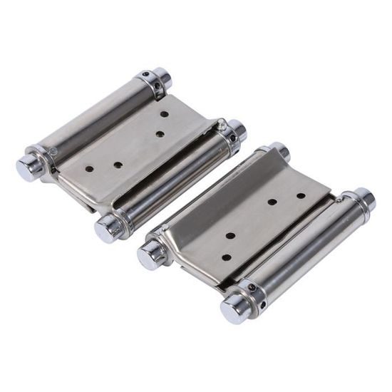 YIN Lot de 2 charnières Double Action Spring avec fermeture amortieet ...