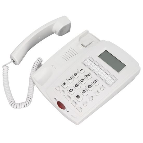 Tbest Téléphone fixe avec afficheur et fonction alarme - Volume ...