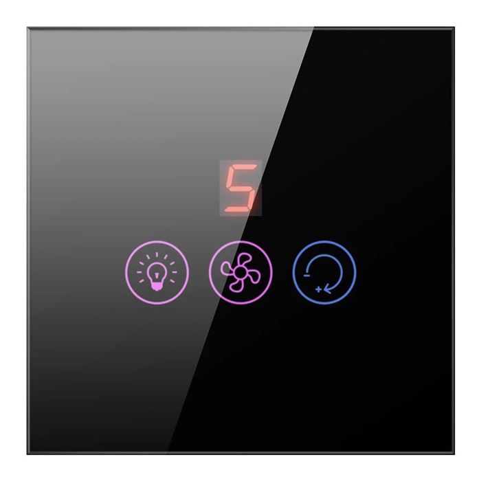 Tuya Smart WiFi Fan Light Switch,Plafonnier,Alexa,Google Home,EU,US,3 ...