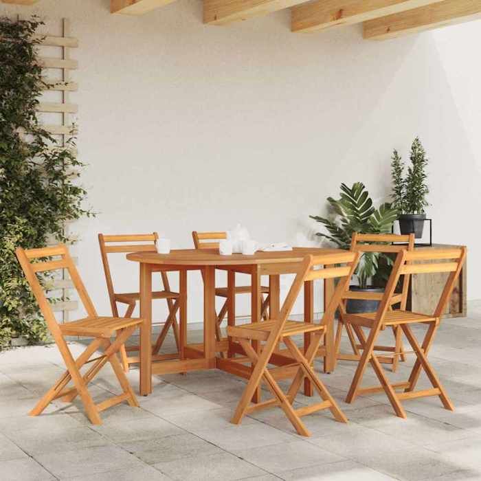 Table de jardin BDM - Balcon et terrasse - 130x90x72 cm - bois d'acacia ...