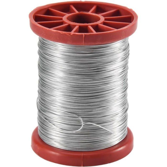 Rouleau de fil en acier inoxydable 0,5 mm 500 g pour cadres de ruche ...